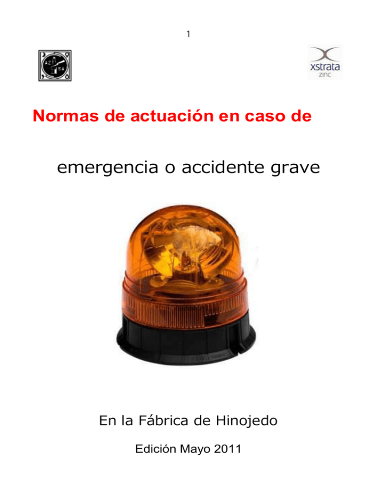 Normas de actuación emergencia HINOJEDO (triptico)