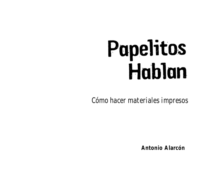 Cómo hacer materiales impresos