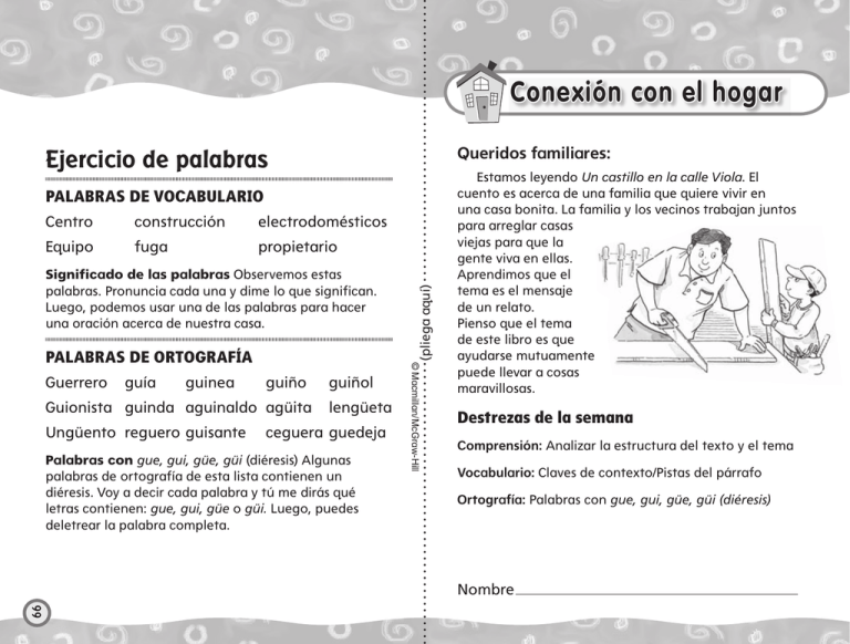 Grado 3, Unidad 2, Semana 5 - Tesoros - Macmillan/McGraw-Hill