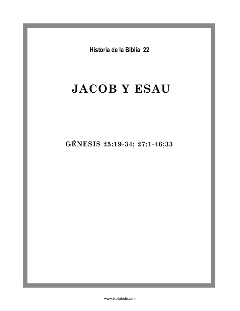 JACOB Y ESAU