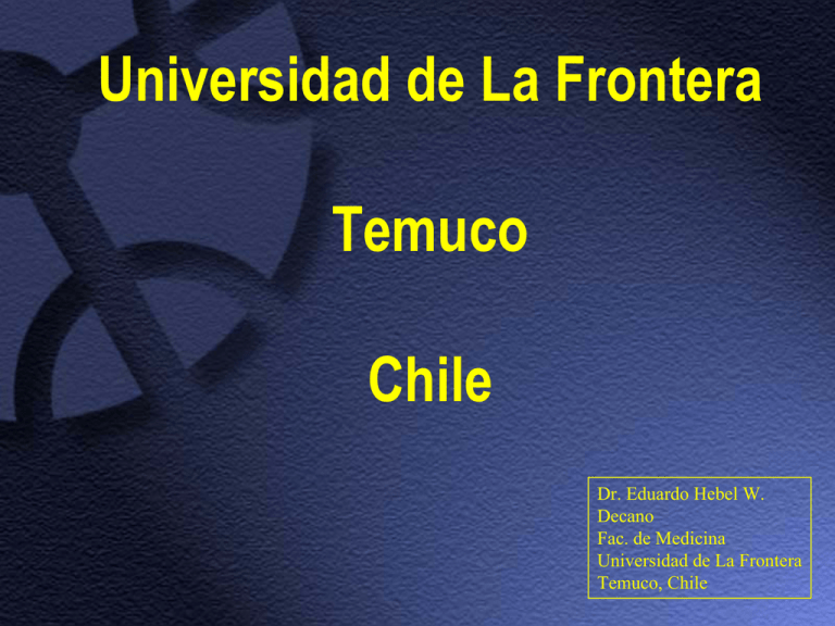 Universidad de La Frontera Temuco Chile