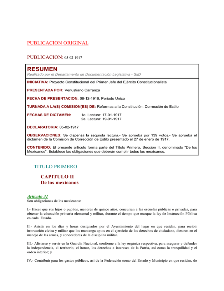 ARTICULO 31 RESUMEN
