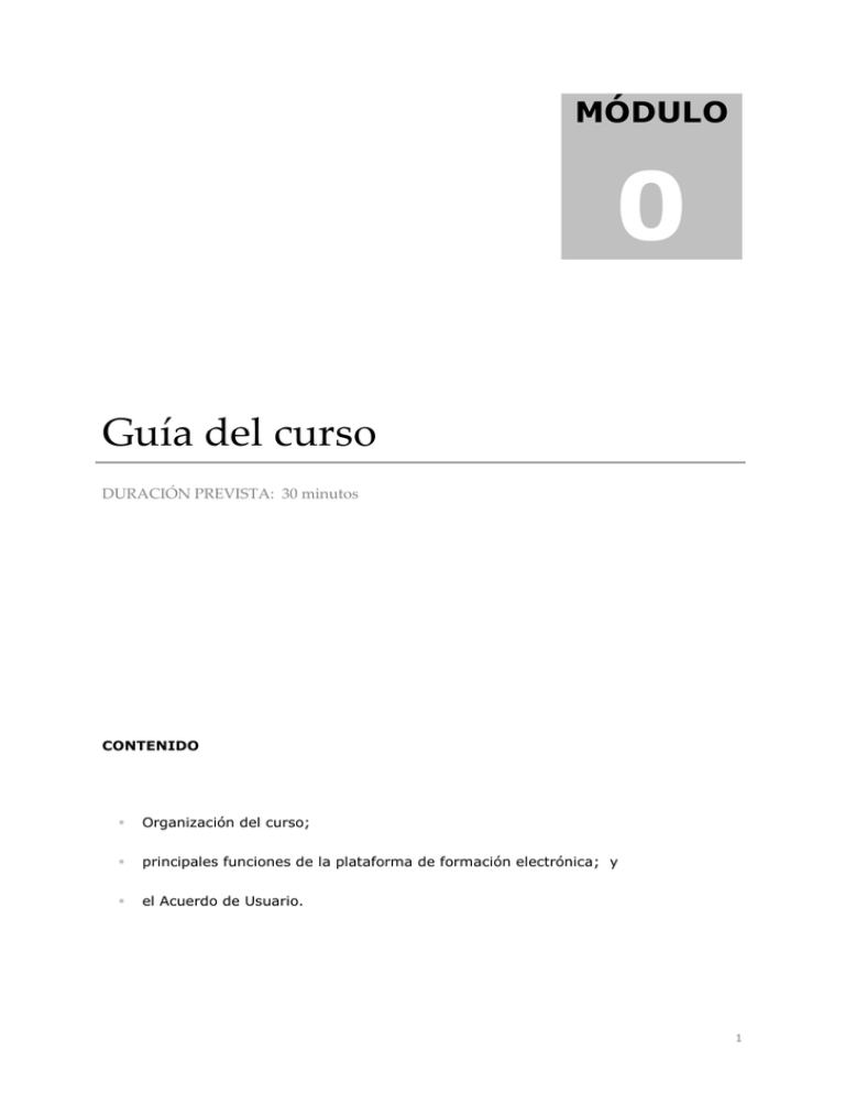 Guía del curso