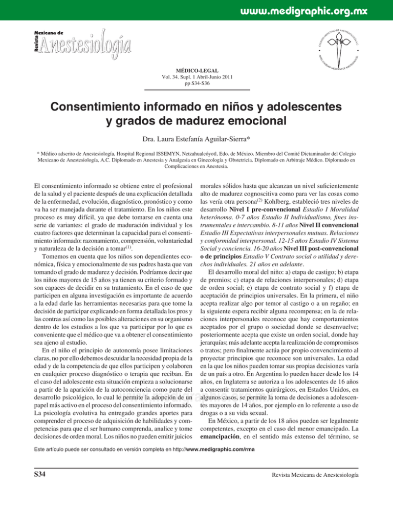 Consentimiento informado en niños y