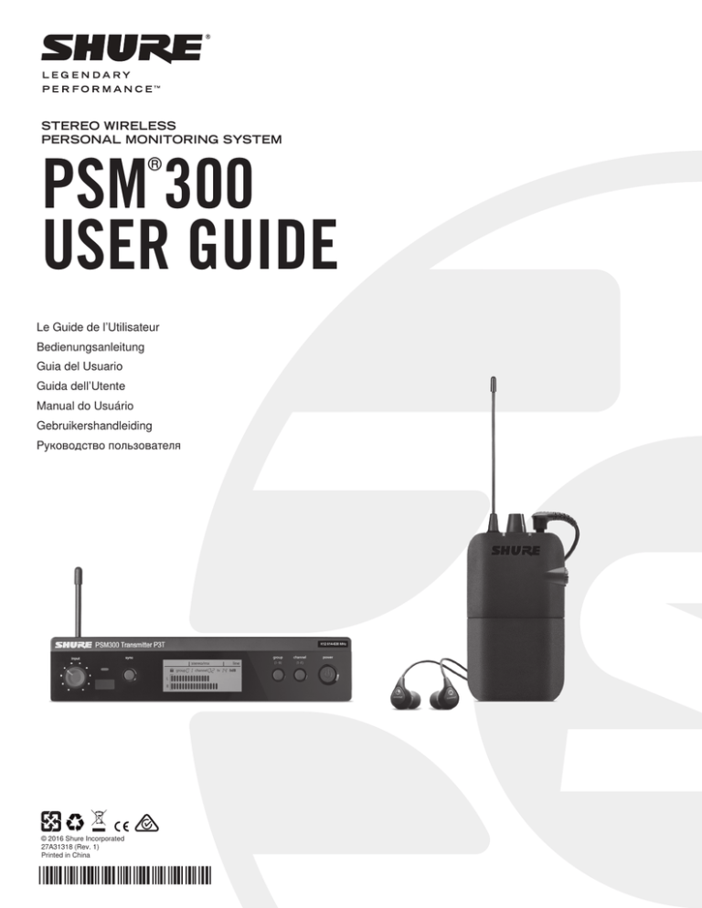 PSM300 User Guide