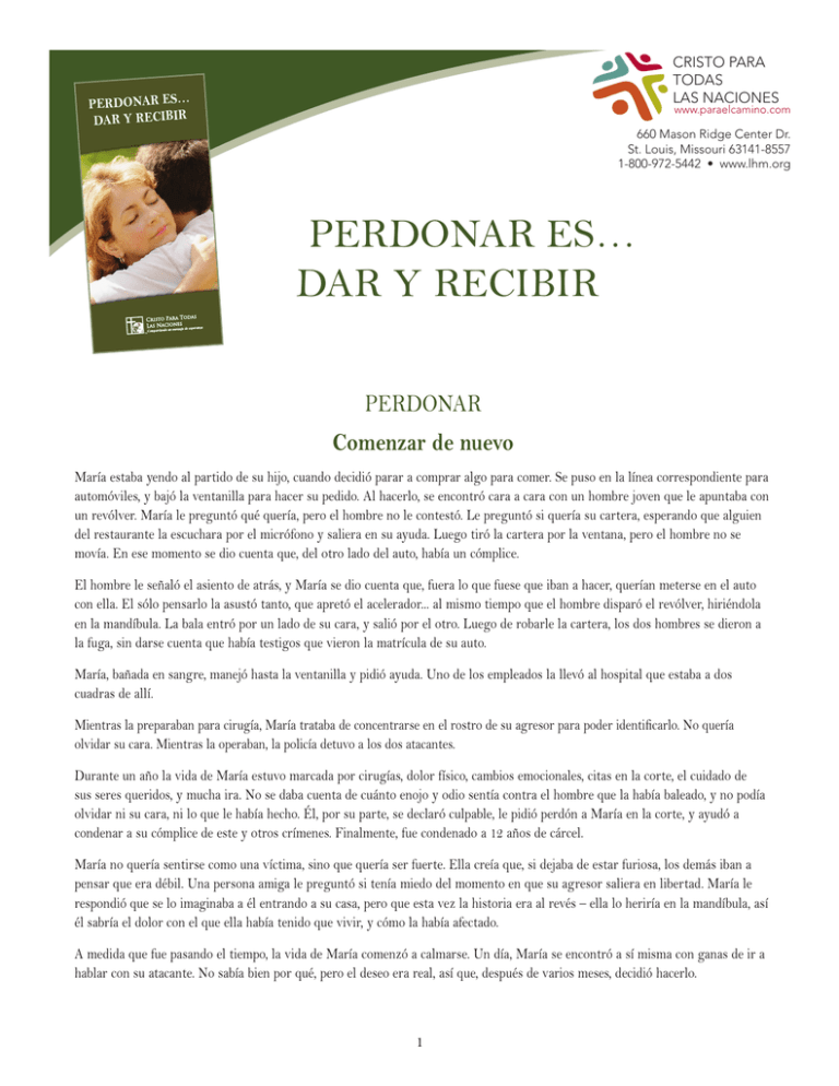 PERDONAR ES… DAR Y RECIBIR