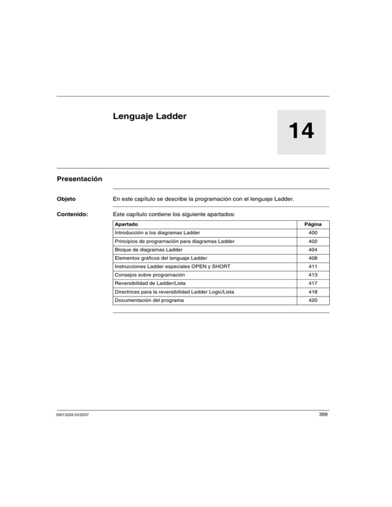 Lenguaje Ladder