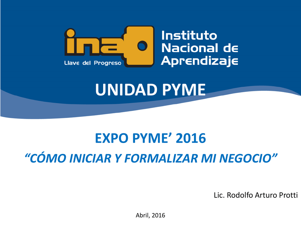 Diapositiva 1 - PYMES Costa Rica