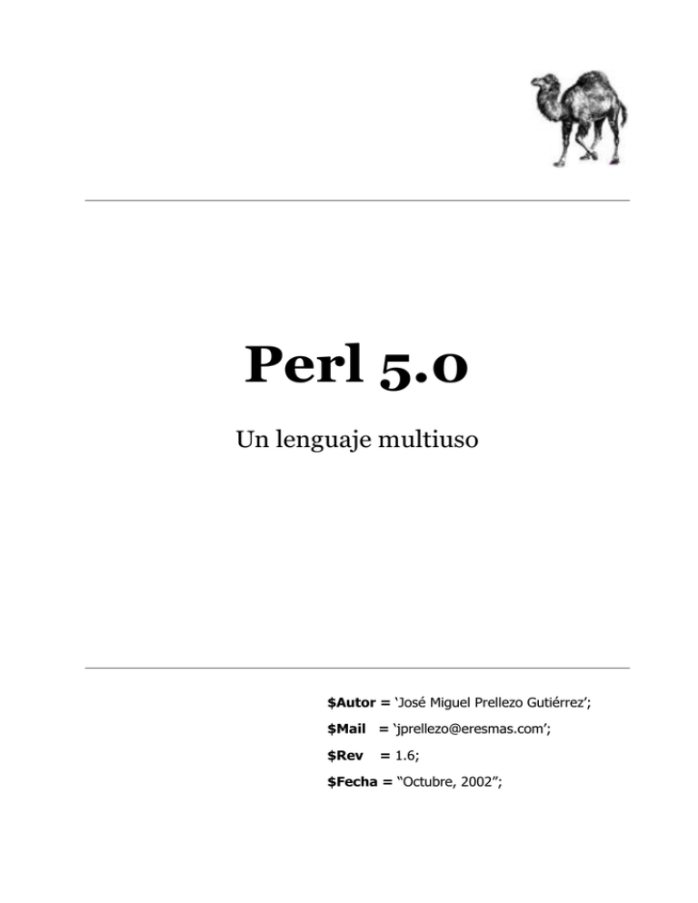 Perl 5.0, un lenguaje multiuso