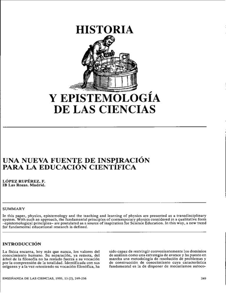 historia y epistemolog~a de las ciencias