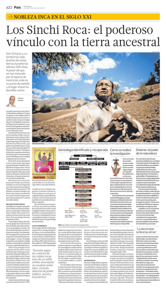 Los Sinchi Roca: el poderoso vínculo con la tierra ancestral