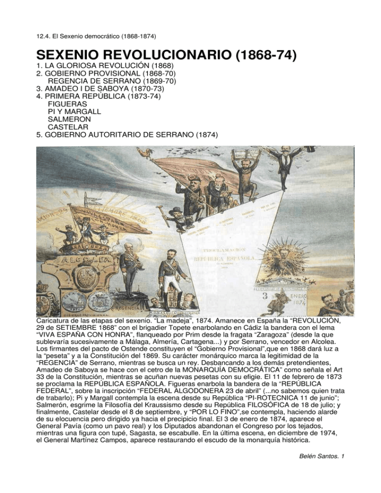 sexenio revolucionario (1868-74)