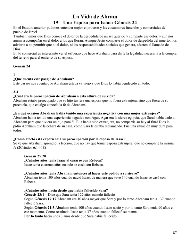 Una Esposa para Isaac