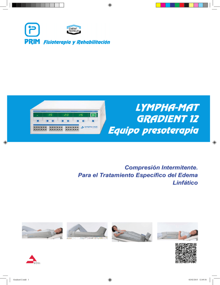 LYMPHA-MAT GRADIENT 12 Equipo presoterapia