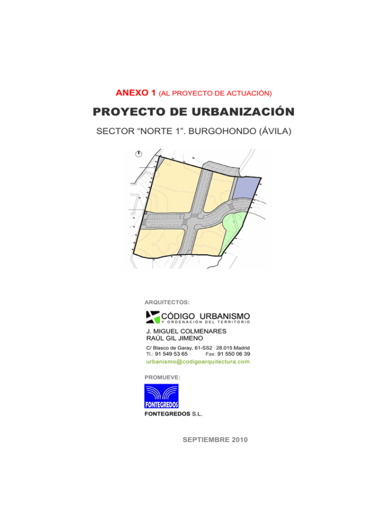 PROYECTO DE URBANIZACIÓN