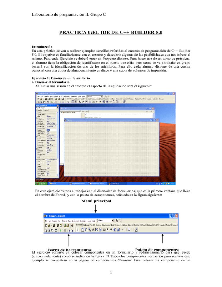 PRACTICA 0:EL IDE DE C++ BUILDER 5.0