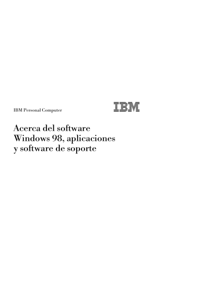 Acerca del software Windows 98, aplicaciones y software de