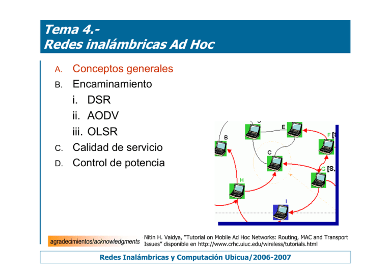 Redes inalámbricas Ad Hoc