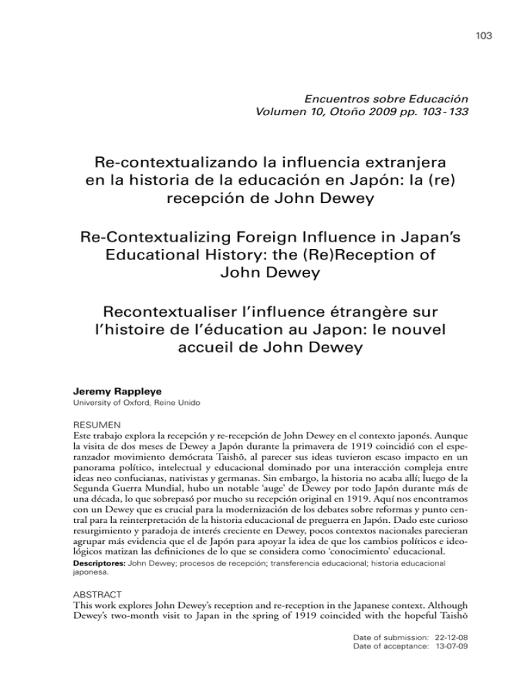 Re-contextualizando la influencia extranjera en la historia de la