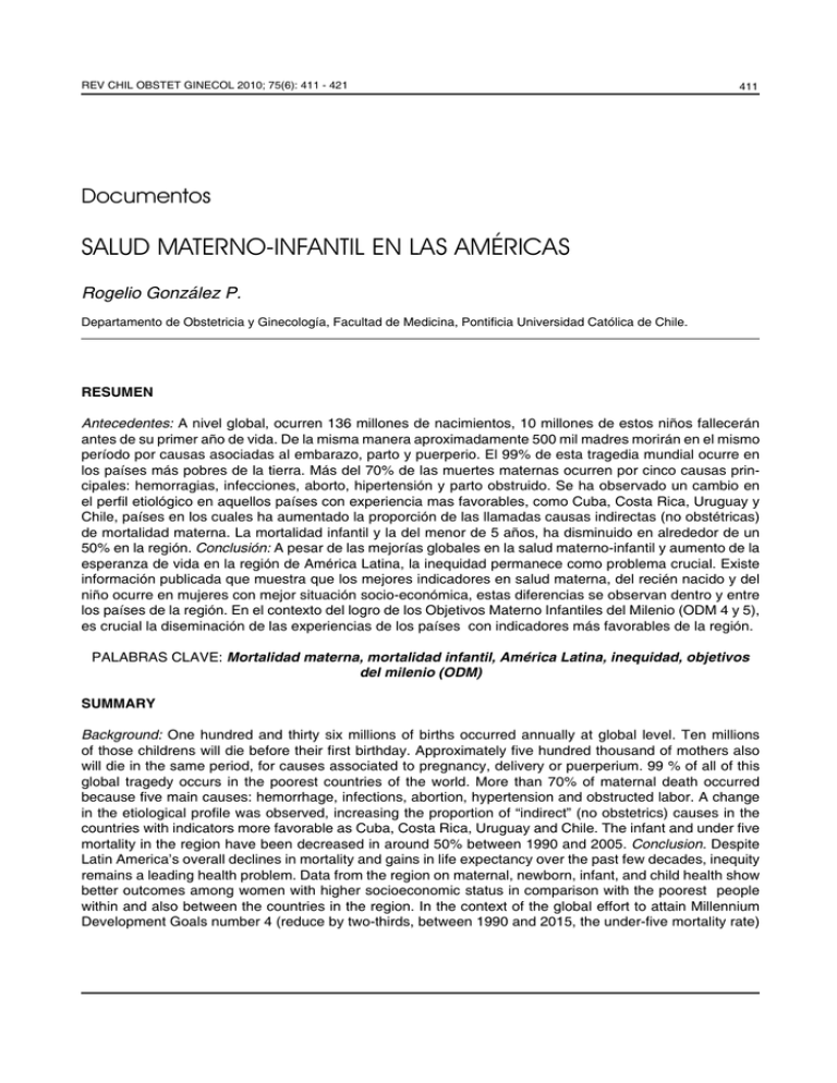 salud materno-infantil en las américas