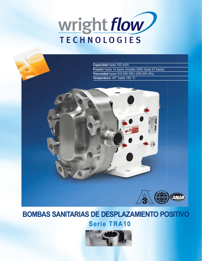 BOMBAS SANITARIAS DE DESPLAZAMIENTO POSITIVO