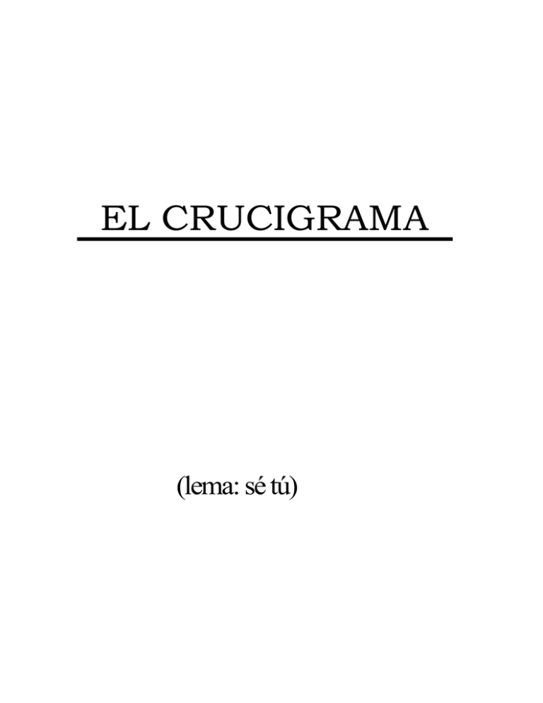 El Crucigrama Ayuntamiento De Parada De Rubiales El Crucigrama Ayuntamiento De Parada De Rubiales