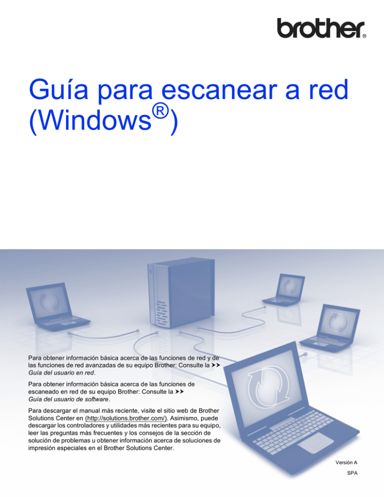 Guía para escanear a red (Windows )