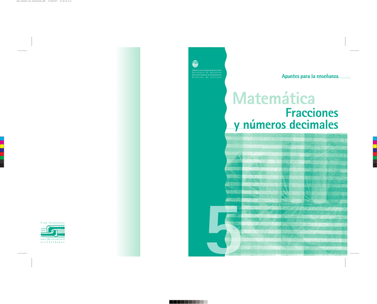 Fracciones y números decimales. 5º grado