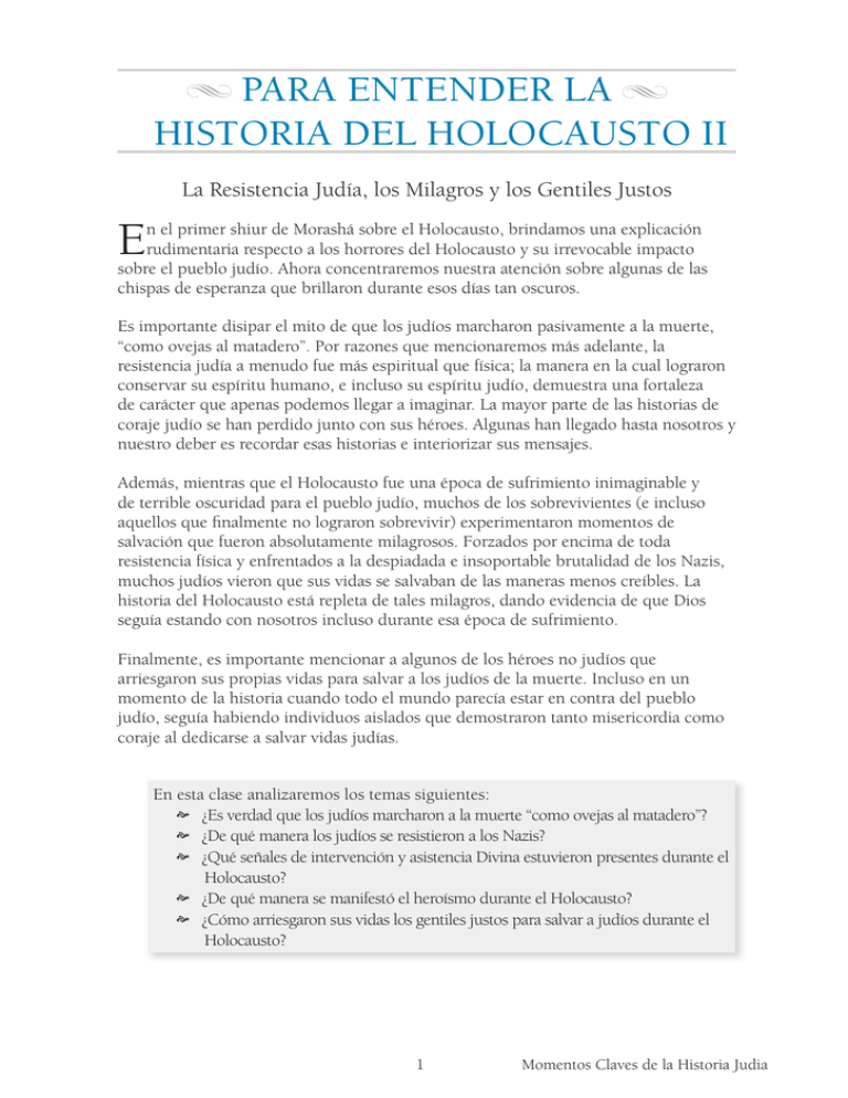 para entender la historia del holocausto ii