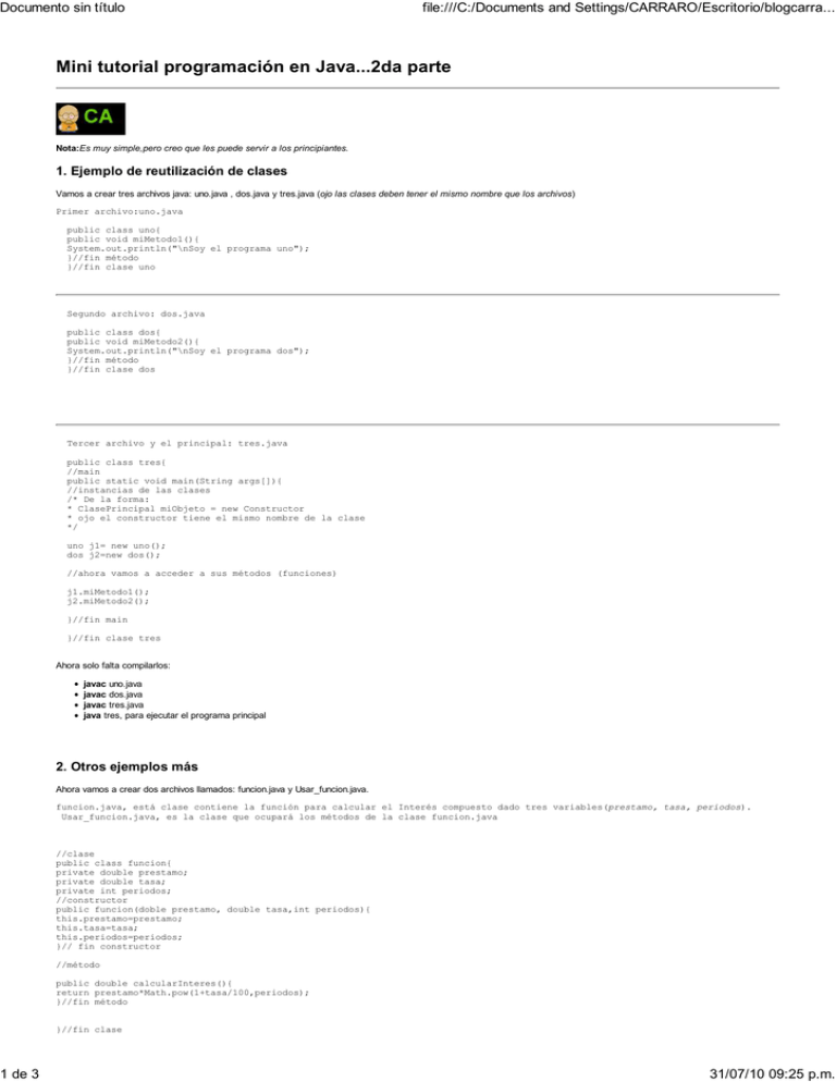 minituto java 2 parte
