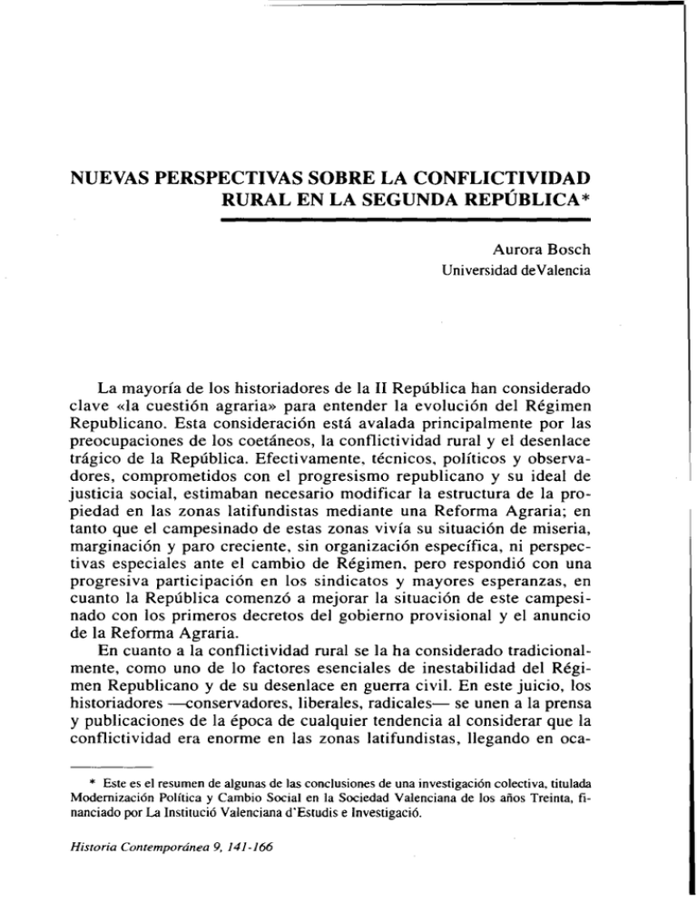 nuevas perspectivas sobre la conflictividad rural en la segunda