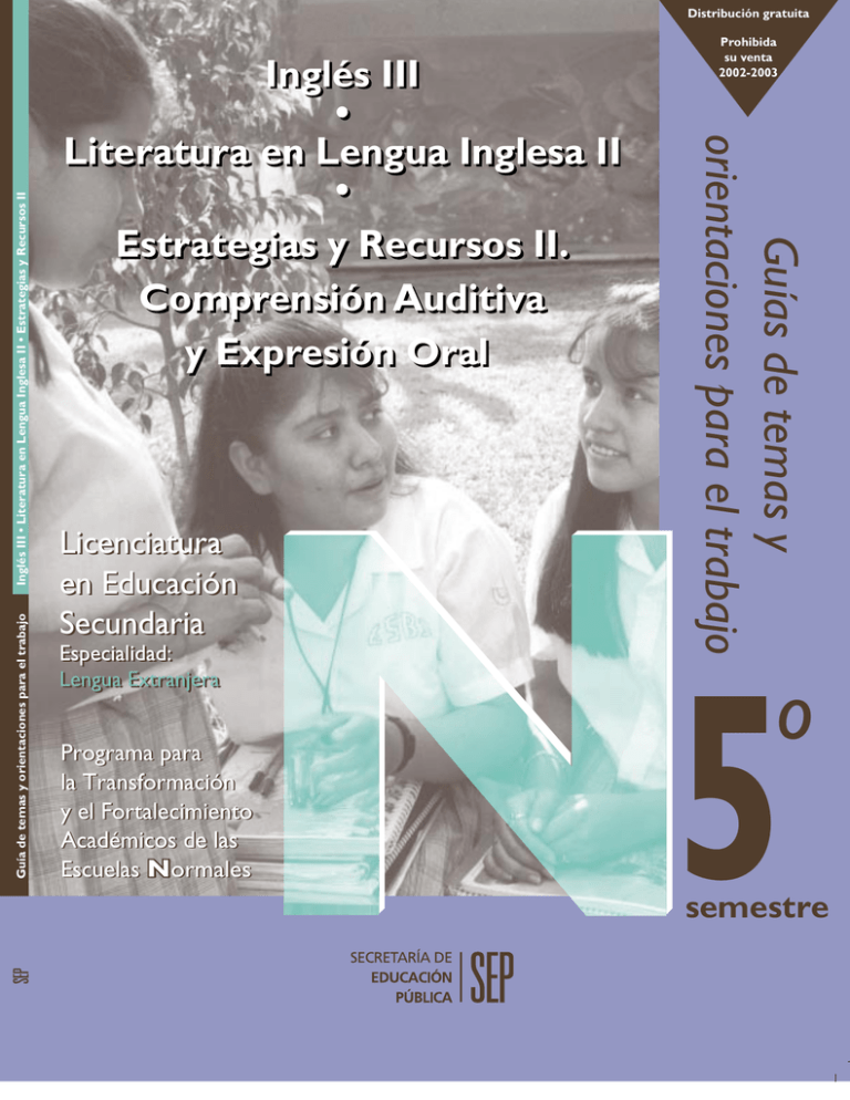 Literatura en lengua inglesa II