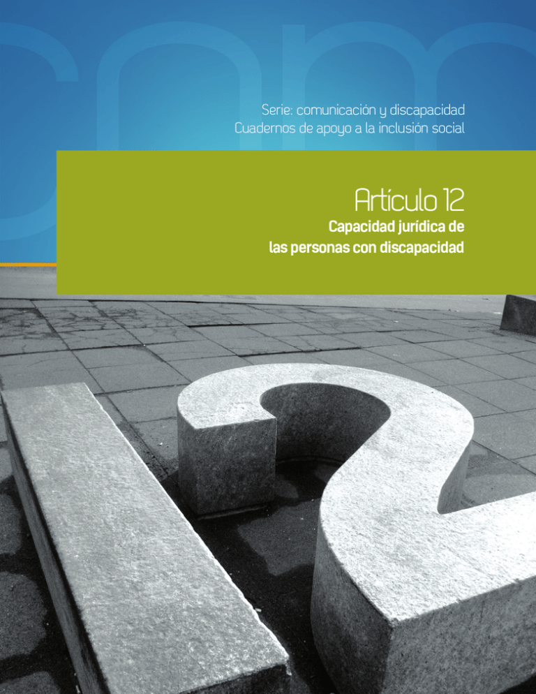 Artículo 12 Capacidad jurídica de las Personas con
