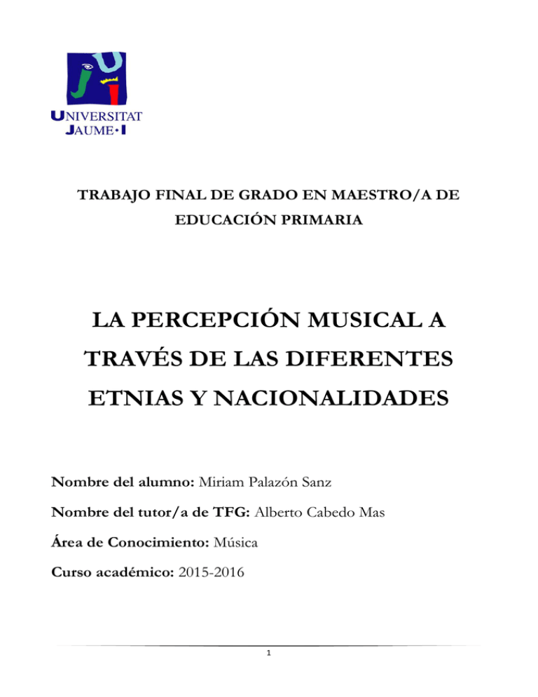 la percepción musical a través de las diferentes etnias y