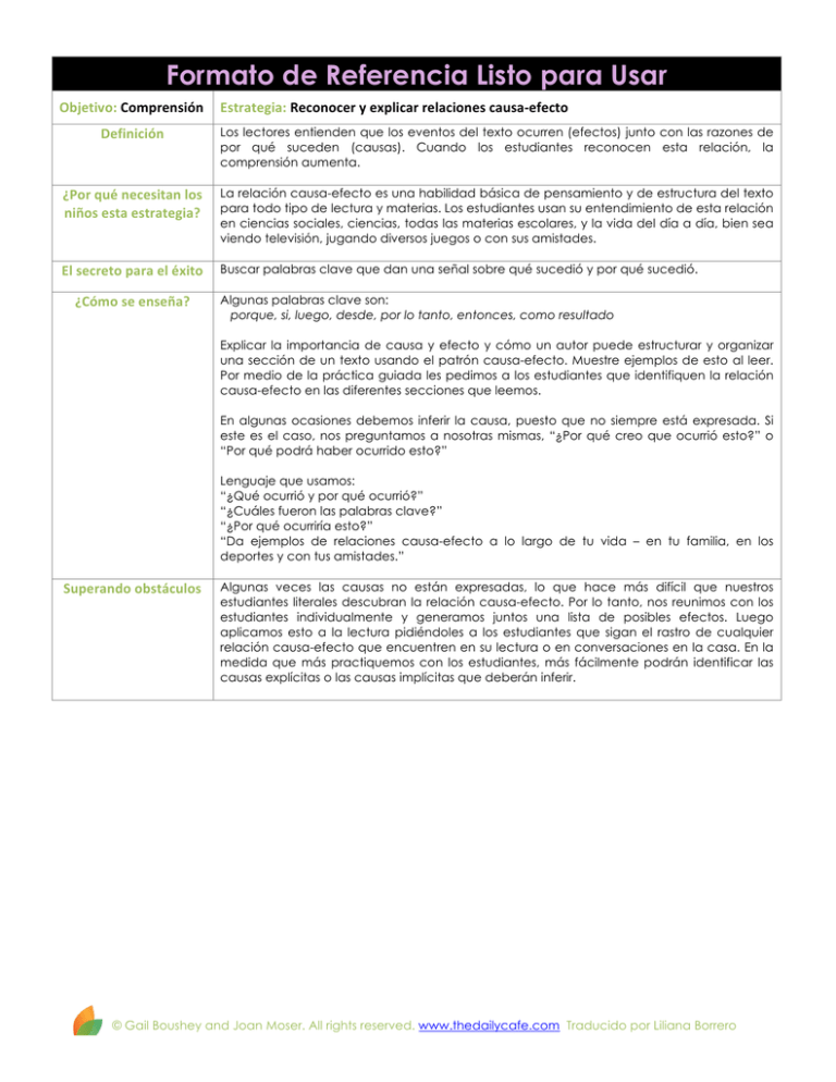 15 Recognize And Explain Cause and Effect