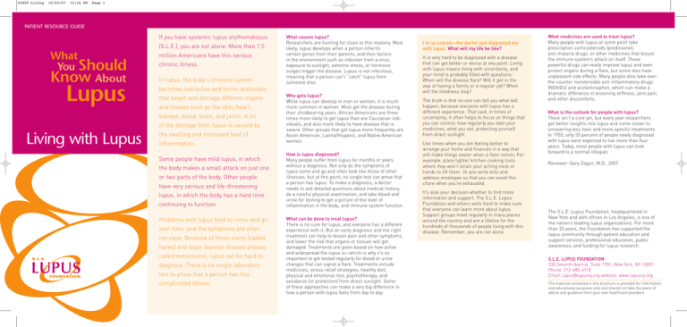 Living with Lupus - SLE Lupus Foundation