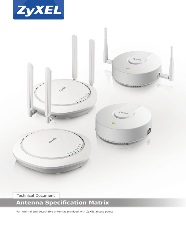 Antenna Specification Matrix