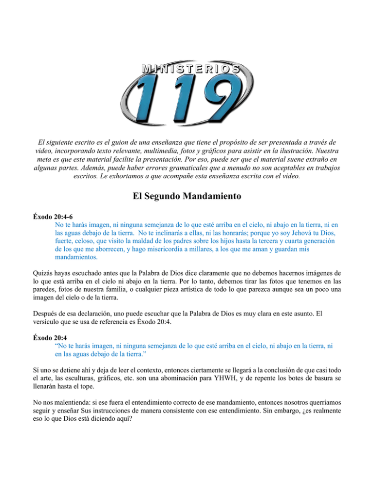El Segundo Mandamiento El Segundo Mandamiento