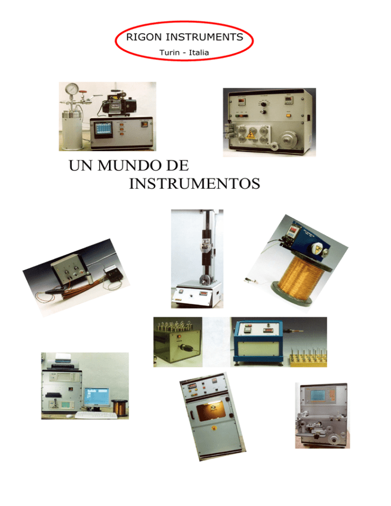 prove meccaniche - Rigon Instruments