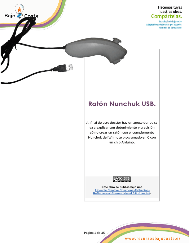 Ratón Nunchuk USB.