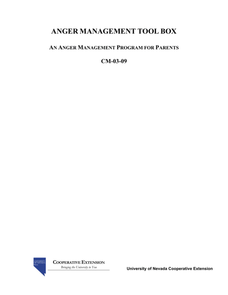 An Anger Management Program for Parents