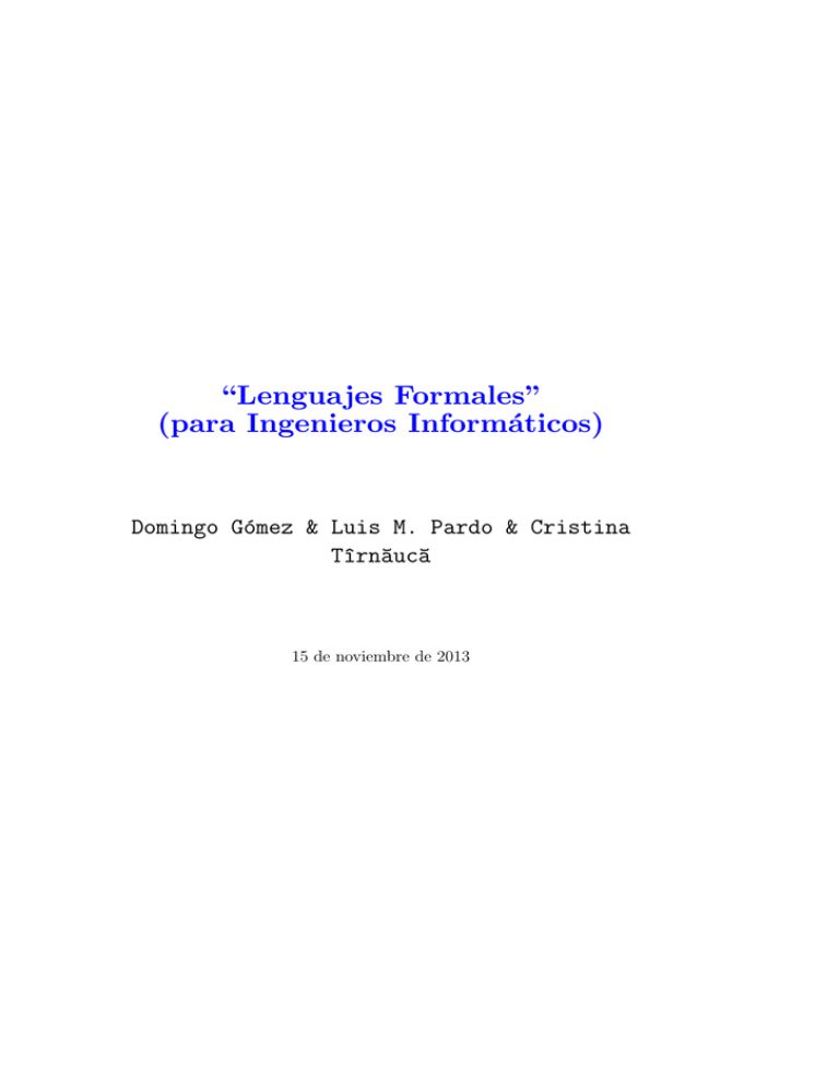 Lenguajes Formales - OCW Universidad de Cantabria