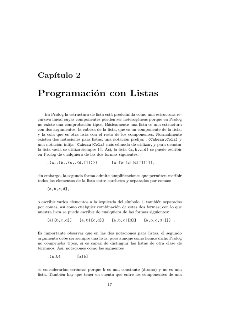 Programación con Listas