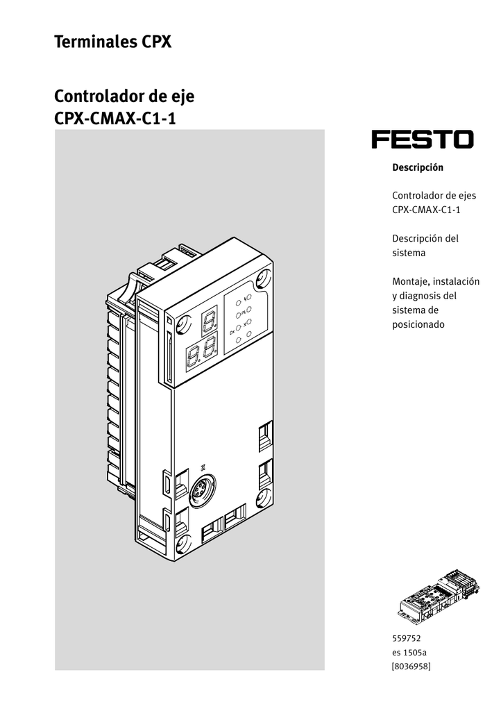 Controlador de eje CPX-CMAX-C1-1 Terminales CPX