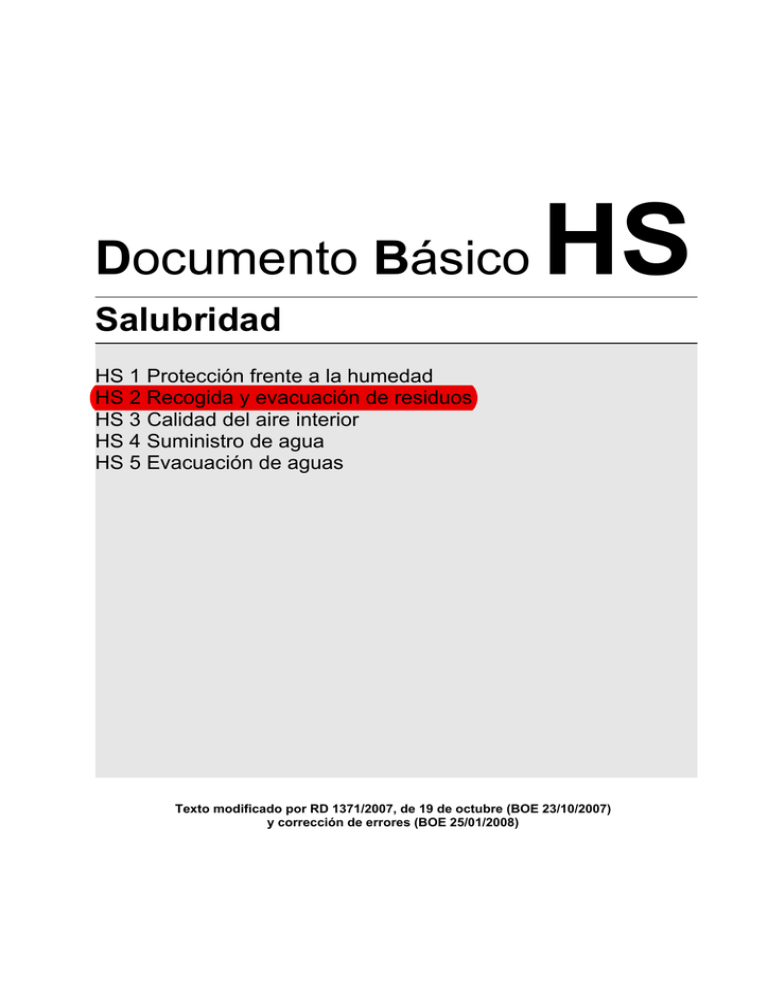 Documento Básico HS Salubridad