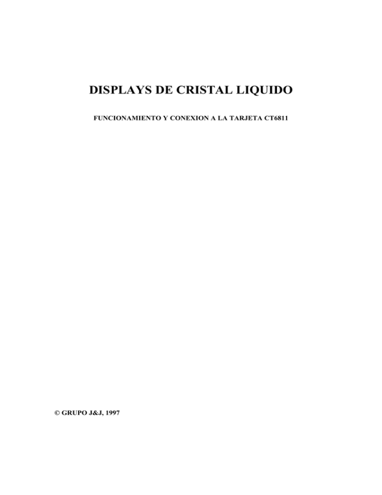 displays de cristal liquido