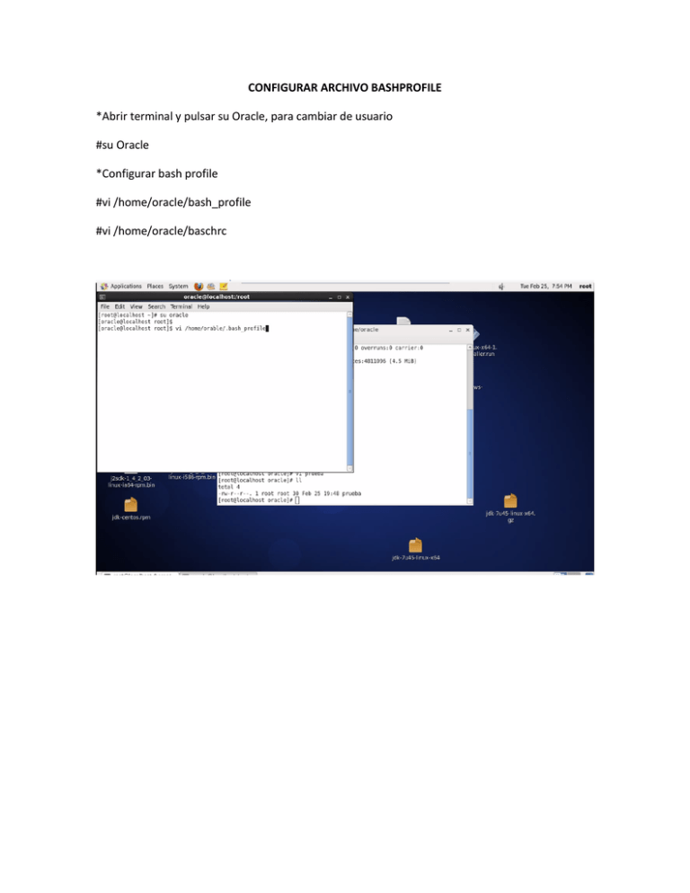 CONFIGURAR ARCHIVO BASHPROFILE *Abrir terminal y pulsar su