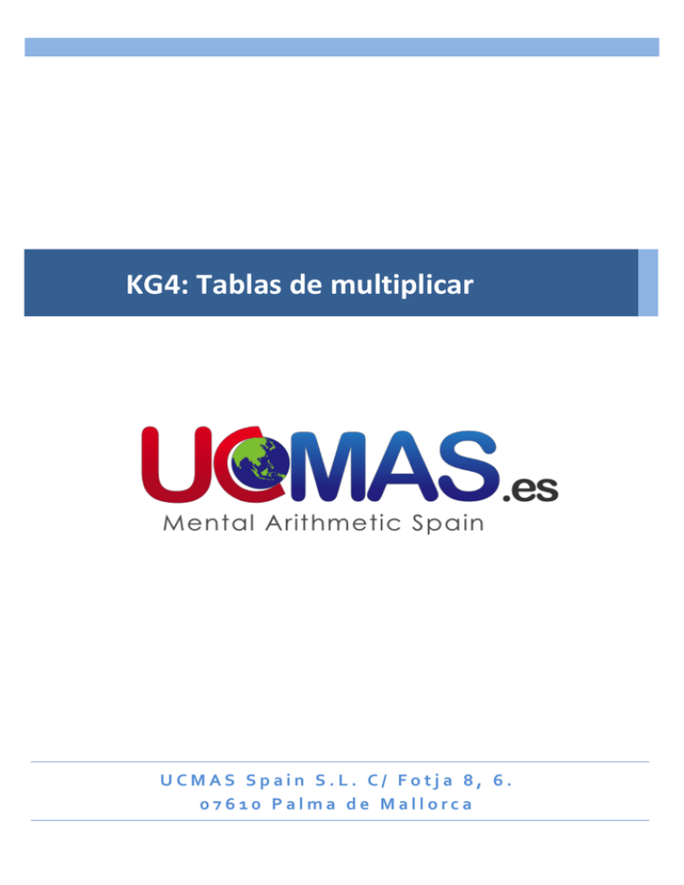 KG4: Tablas de multiplicar