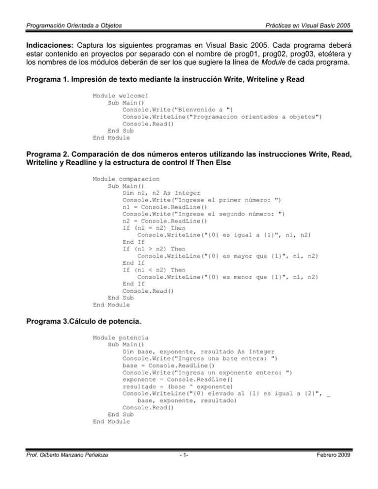 Descarga Las Prácticas De Visual Basic 2005 