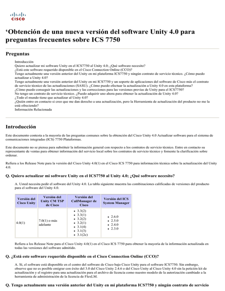 Obtención de una nueva versión del software Unity 4.0 para